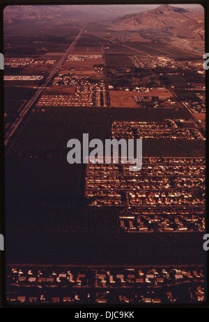 An aerial view captures the Oxnard Plain in Ventura County, California ...