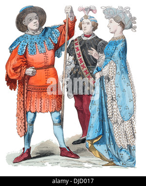 German Court Dress 15th Century Stock Photo - Alamy