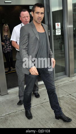 Colin Farrell The stars of 'Total Recall' have dinner at Bridge Bar and ...