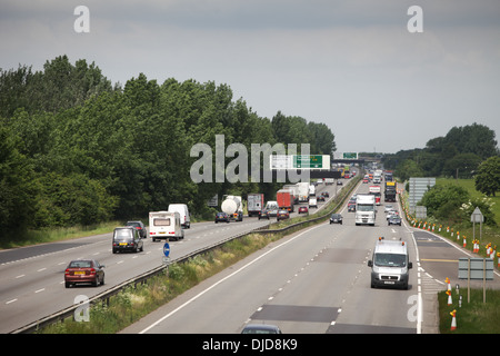 A14 DUAL CARRIAGEWAY ROAD IN CAMBRIDGE Stock Photo - Alamy