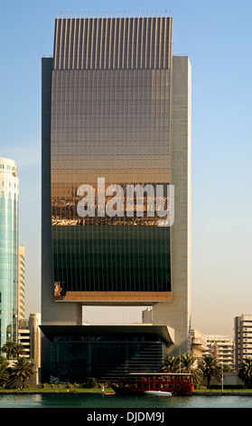 Emirates NBD headquarters building in Deira, Abra boat ride across the ...