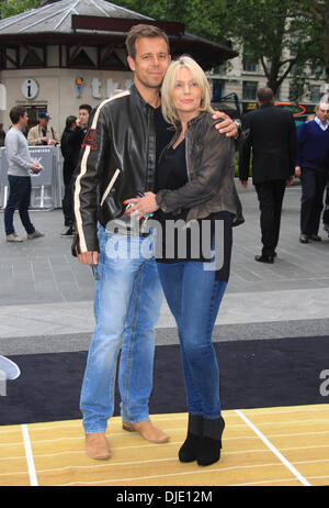 Pat Sharp and wife Monica Rock of Ages - UK film premiere held at the ...