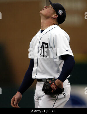 Apr 13, 2004; Detroit, MI, USA; BASEBALL: Tigers starting pitcher ...