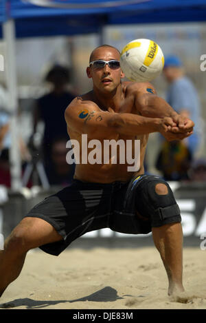 May 29, 2004; Huntington Beach, CA, USA; GEORGE ROUMAIN at the AVP ...