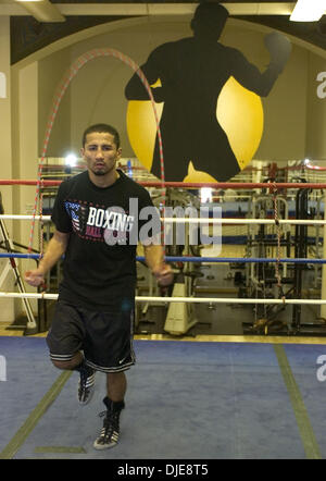 Jun 14, 2004; Los Angeles, CA, USA; Boxer PAULIE AYALA trains for his ...