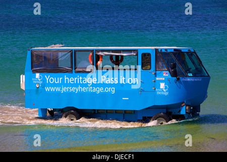 Amphibious Castle Ferry, St. Helier, Jersey, Channel Islands Stock ...