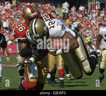San Francisco 49ers safety Marques Sigle (36) follows the play against ...