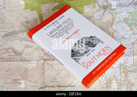 Wainwright walking guide to the Lake District of NW England on a 25,000 ...