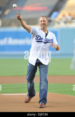 Jeff Shaw of the Los Angeles Dodgers during a game at Dodger Stadium ...