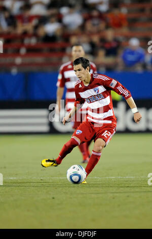 Eric Avila #12 of FC Dallas drives the ball past an Inter Milan ...