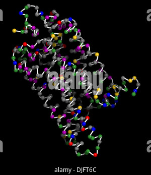 rhodopsin (visual purple) light perception protein, chemical structure ...