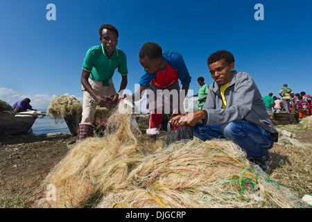 Fishers at the Awasa lake, Ethiopia Stock Photo - Alamy