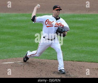 21 July 2010: Baltimore Orioles left fielder Felix Pie (18) watches a ...