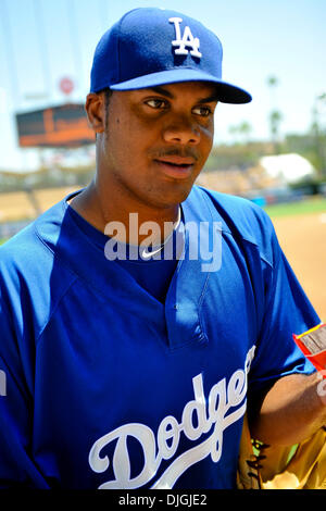 Los Angeles Dodgers rookie pitcher Roki Sasaki poses for a media photo ...