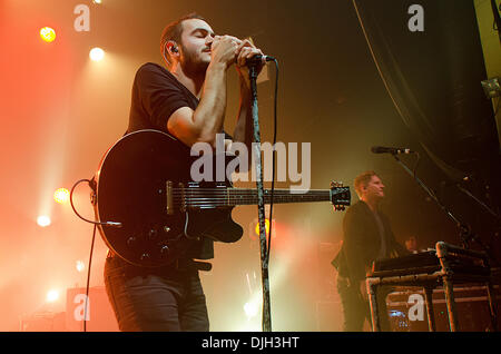 Newcastle, UK. 27th Nov, 2013. Tom Smith of indie-rock band Editors ...