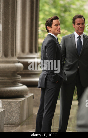 Matt Bomer seen dancing on set of 'White Collar' Featuring: Matt Bomer ...