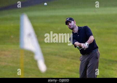 Emerson Drive lead singer Brad Mates performs with his band onstage ...