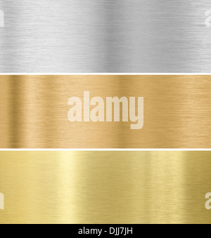 gold metal background with silver texture pattern Stock Photo - Alamy