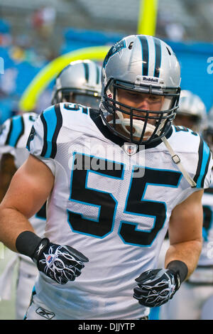 August 21, 2010; The Carolina Panthers Topcats Cheerleaders perform at ...