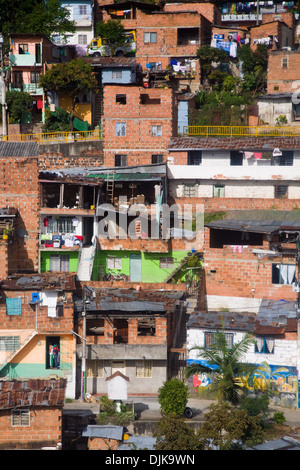 Medellin's slums seen from the cable car, Colombia Stock Photo - Alamy
