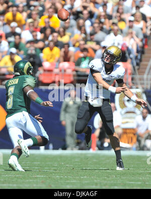 Colorado quarterback, Tyler Hansen (9), throws a pass in the first ...