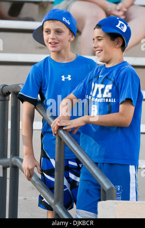 Young North Carolina fans enjoy watching the team warm up before an ...