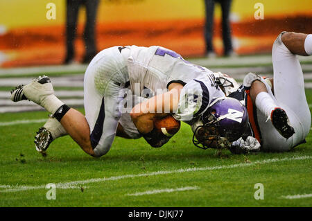 11 Northwestern Wide Receiver Jeremy Ebert celebrates after picking up ...