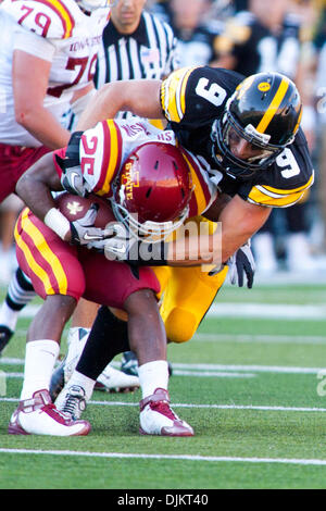 Iowa State running back Tyler Brown tries to get away from Northern ...