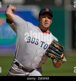 Boston Red Sox pitcher Scott Atchison in a spring training baseball ...