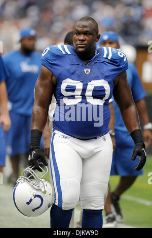 Indianapolis Colts defensive tackle Daniel Muir (90) in action during ...