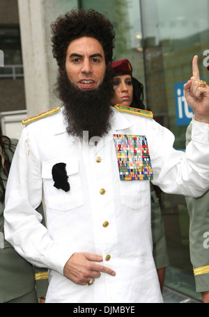 Sacha Baron Cohen as 'The Dictator' arriving at ITV Studios London ...