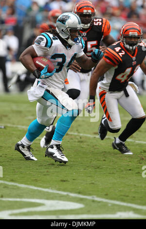 September 26, 2010; Carolina Panthers running back Mike Goodson (33 ...