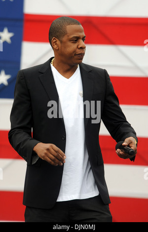 Jay-Z Press conference on steps of Philadelphia Museum of Art to anunce ...