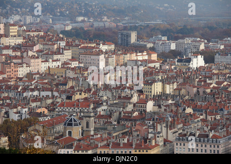 City Of Lyon France Showing Densely Populated Area Stock Photo - Alamy
