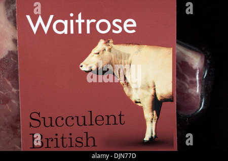 Waitrose Bone in rib-eye beef steak Stock Photo - Alamy