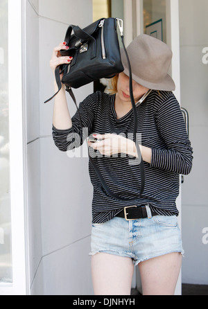 Actress Emma Roberts seen exiting Hands On Boutique Spa in Beverly ...
