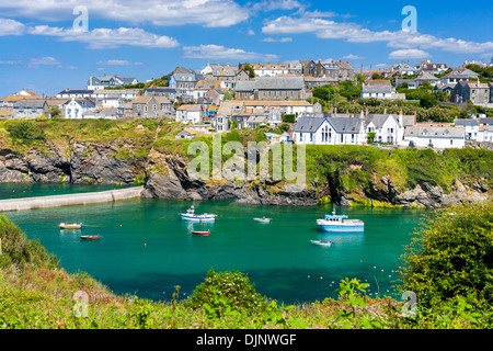 Port Isaac (Porthysek), a small and picturesque fishing village on the ...
