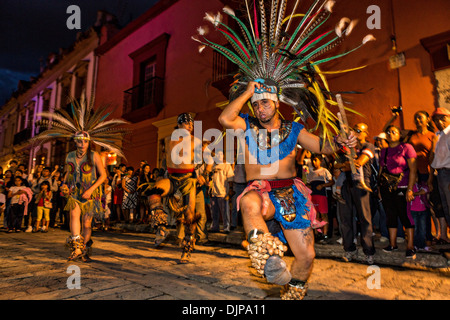 Costumed Mayan Indians celebrating the Day of the Dead festival ...