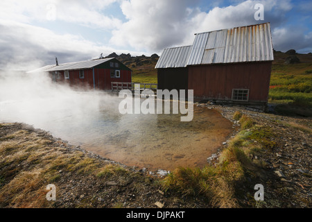 Serpentine Hot Springs With Bath House And Cabin And Granite Tors ...