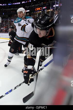 Mar 14, 2010 - Anaheim, California, USA - San Jose Sharks' defenseman ...