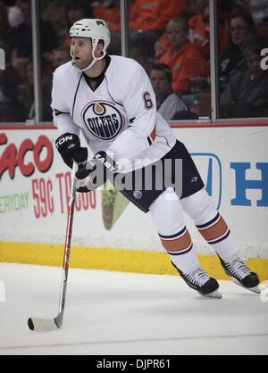 Apr 11, 2010 - Anaheim, California, USA - Edmonton Oilers' defenseman ...