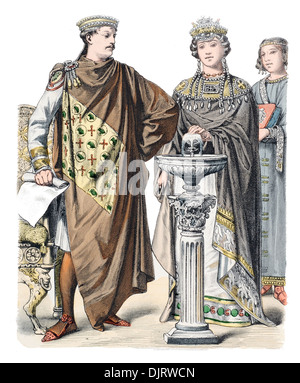 Emperor Justinian with Empress Theodora of the Eastern Roman Empire ...