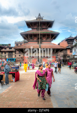 Nepal, Patan, Durbar Square, Bhimsen Temple, people Stock Photo - Alamy