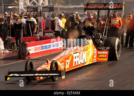 Cory Mcclenathan in the Fram Dragster during the Top Fuel qualifying at ...