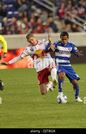 HARRISON, NJ - APRIL 16: FC Dallas defender Matt Hedges (24) passes the ...