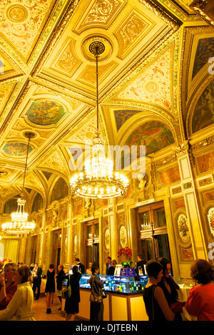 Interior of Vienna State Opera House. Architectural design and interior ...