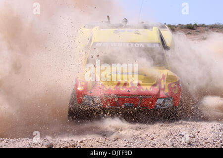March 27, 2010 Trophy Truck #1 driven by Cameron Steele explodes out ...
