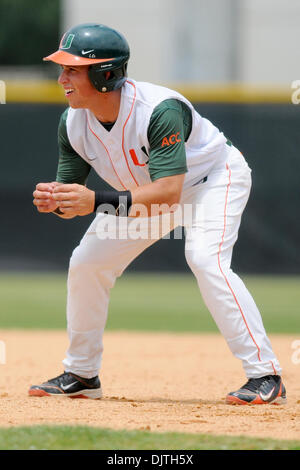 Miami Hurricanes OF Nathan Melendres (10) connects on second homer of ...