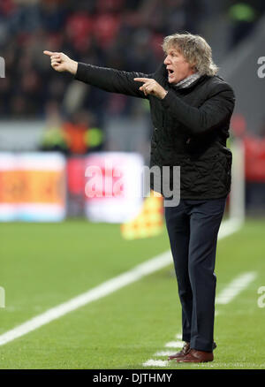 Leverkusen, Germany. 30th Nov, 2013. Nuremberg's Adam Hlousek (R) and ...