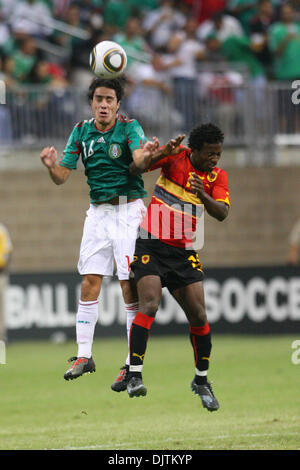 Efrain Juarez (#16) Defender for Mexico dribbles the ball in open space ...
